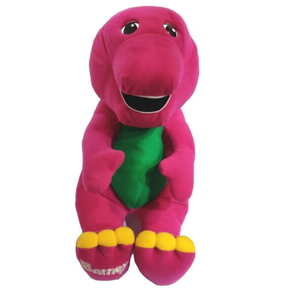 Hasbro | Toys | 996 Electronic Talking Barney Plush Purple Dinosaur ...